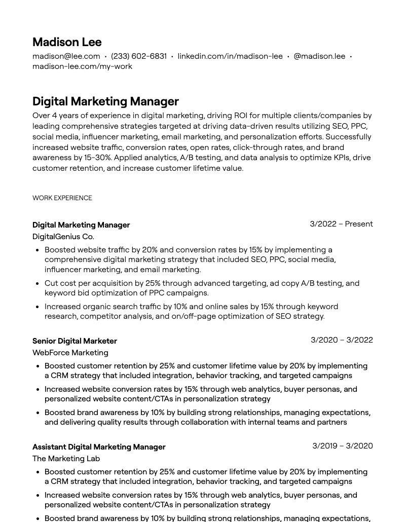 9 Content Manager Resume Examples with Guidance 